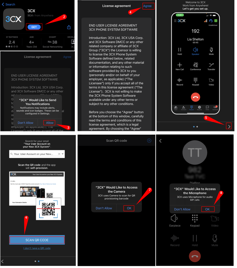 3CX iPhone user guide - 3SIP Services