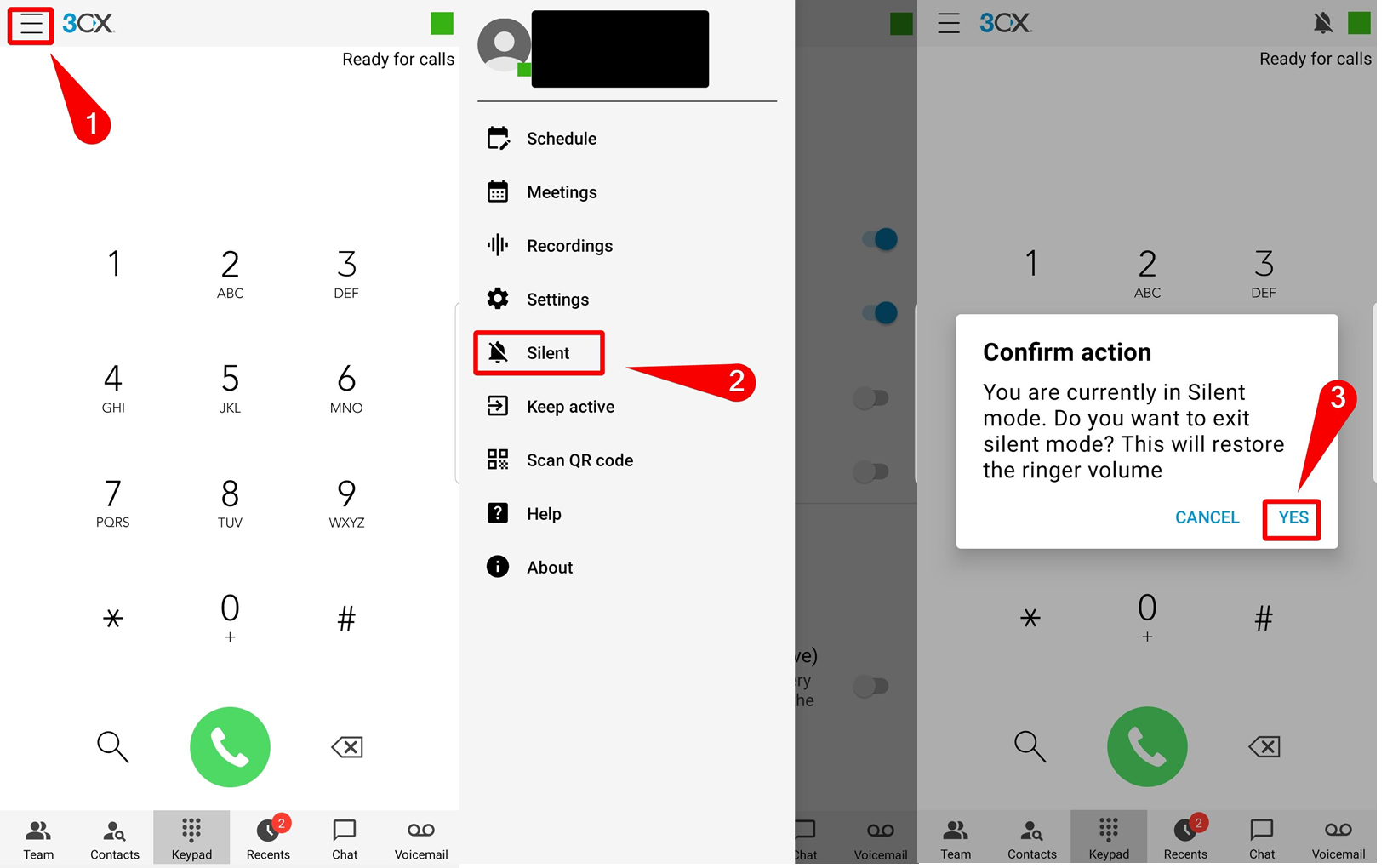 3CX Android user guide - 3SIP Services