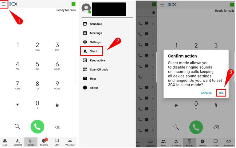 3CX Android user guide - 3SIP Services