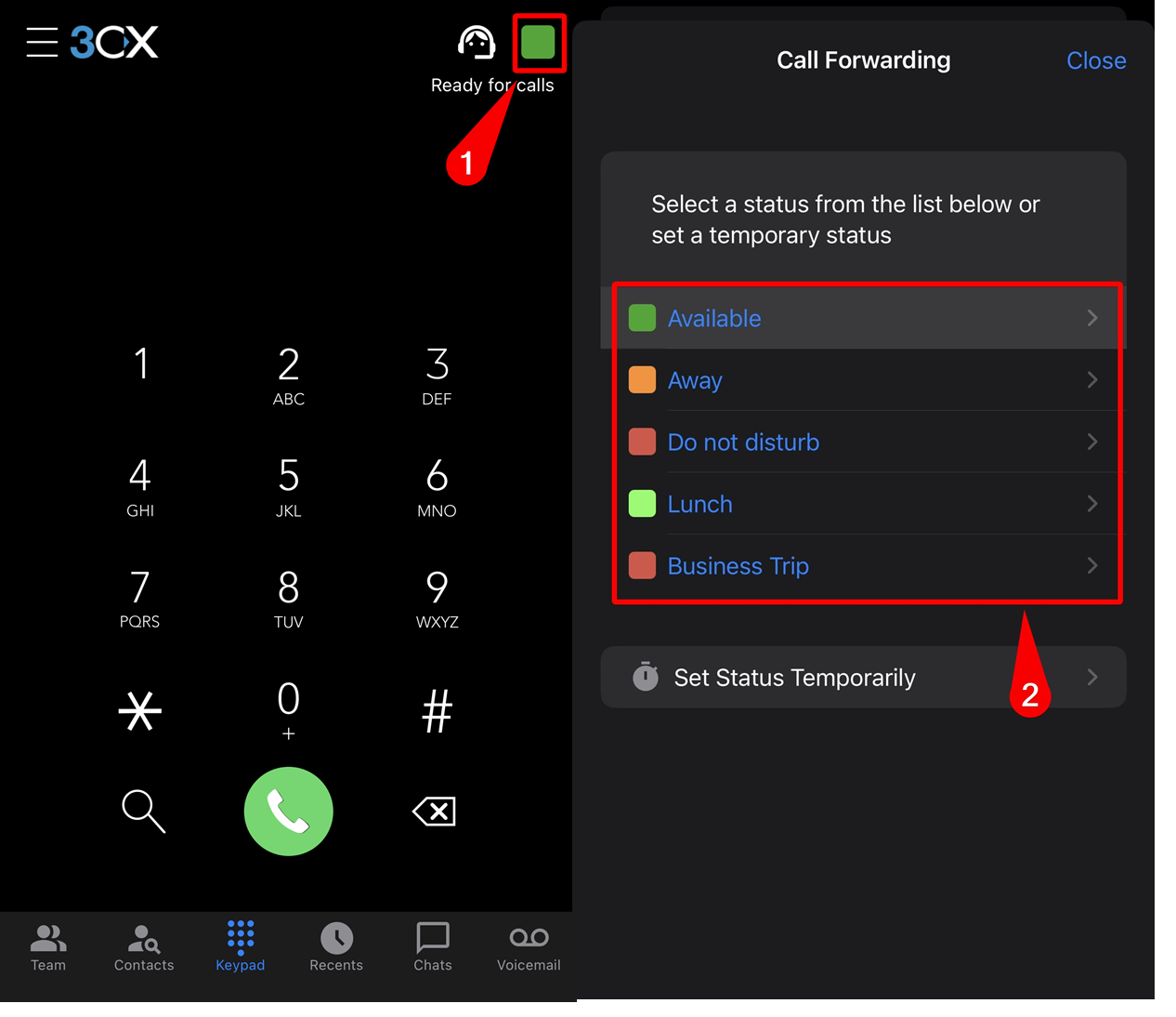 3CX iPhone user guide - 3SIP Services