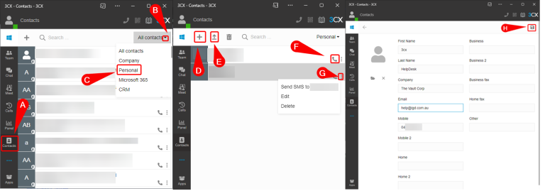 3CX WebClient user guide - 3SIP Services