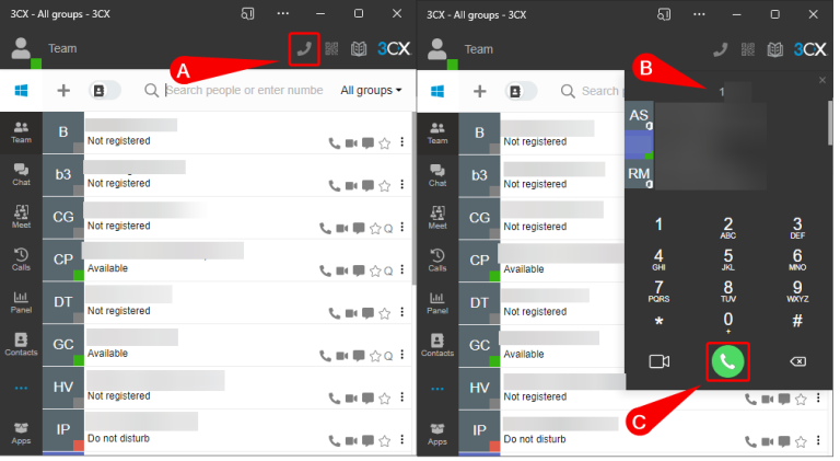 3CX WebClient user guide - 3SIP Services