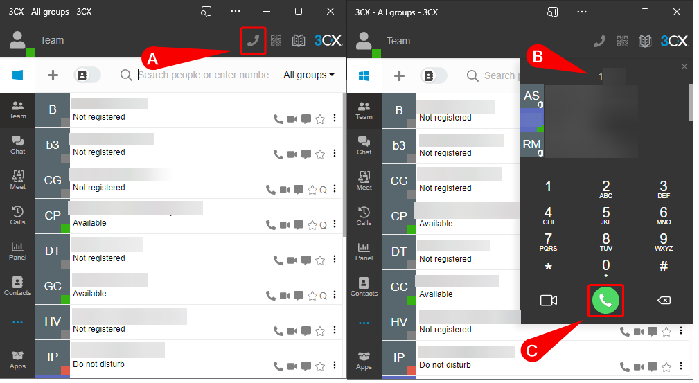 3CX WebClient user guide - 3SIP Services