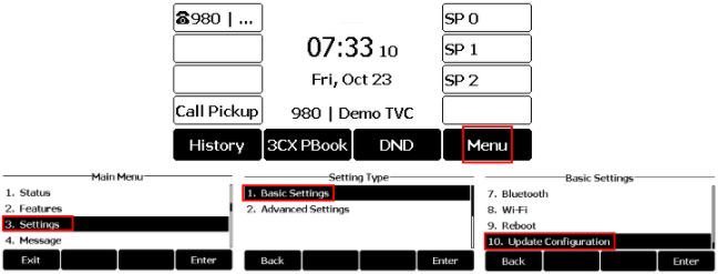 3cx Yealink T53W / T54W user guide - 3SIP Services