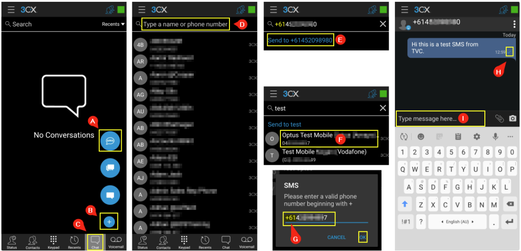 How to Send & Receive SMS with 3CX Chat as an Individual - 3SIP Services