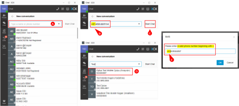 How to Send & Receive SMS with 3CX Chat as a Group - 3SIP Services